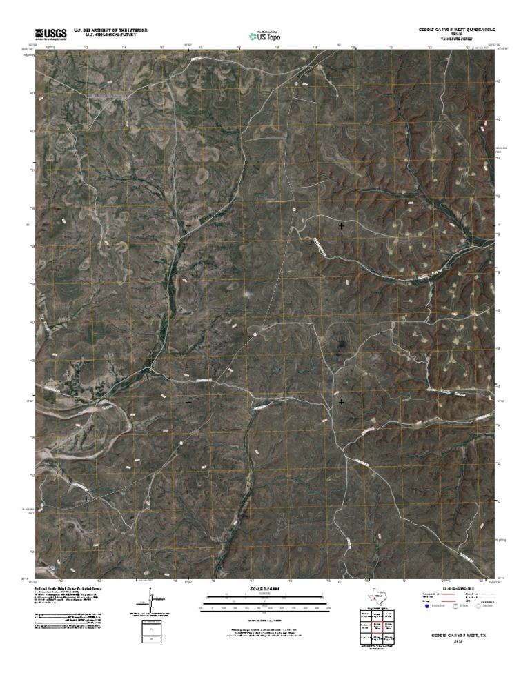 Topographic Map of Geddis Canyon West | PDF | United States Geological ...
