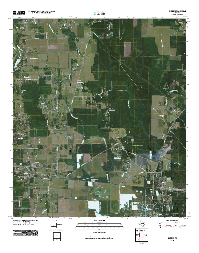 Topographic Map of Hardin | PDF | Travel | Science & Mathematics