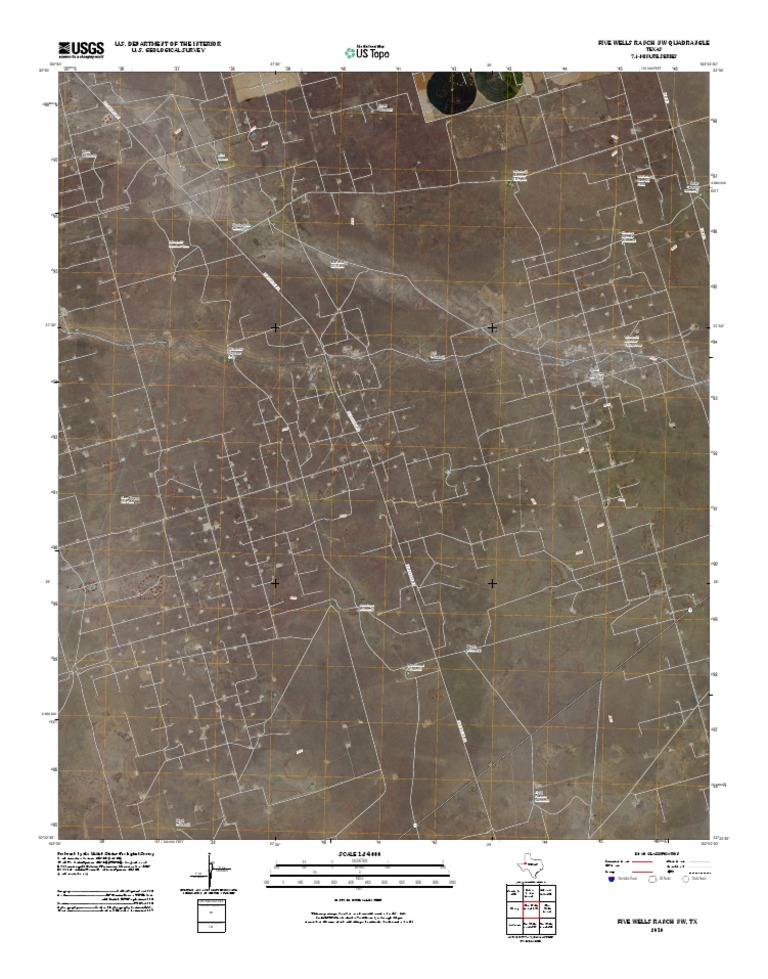 Topographic Map of Five Wells Ranch NW | PDF | United States Geological ...