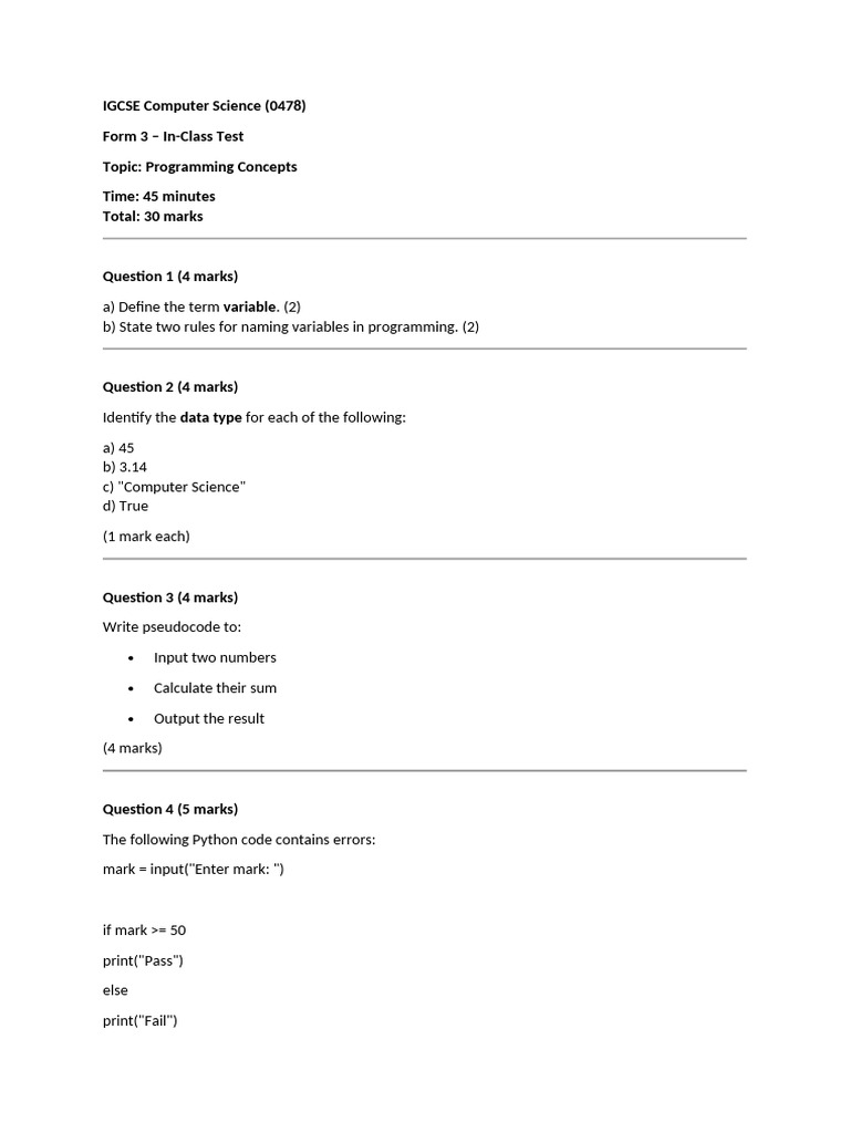 Test 3 | PDF