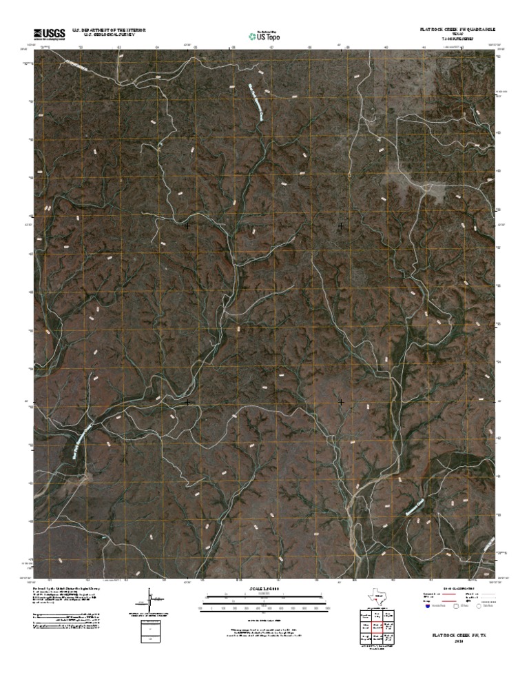 Topographic Map of Flat Rock Creek NW | PDF | United States Geological ...