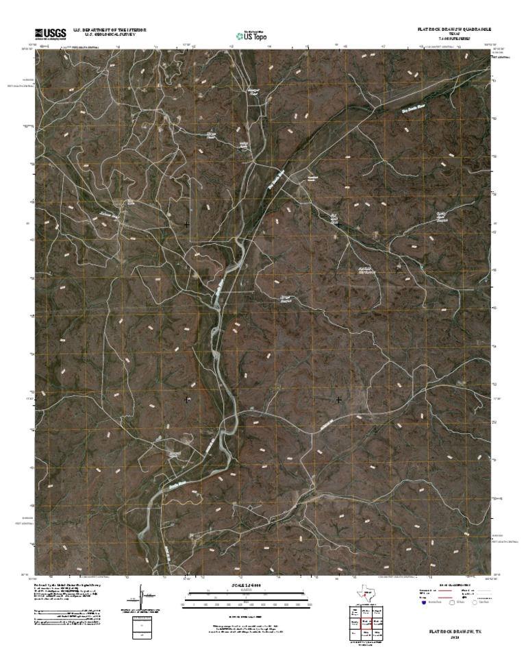 Topographic Map of Flat Rock Draw SW | PDF