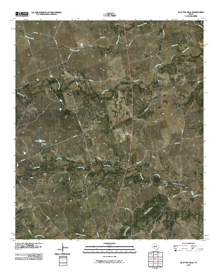 Topographic Map of Flat Top Peak | PDF | United States Geological ...