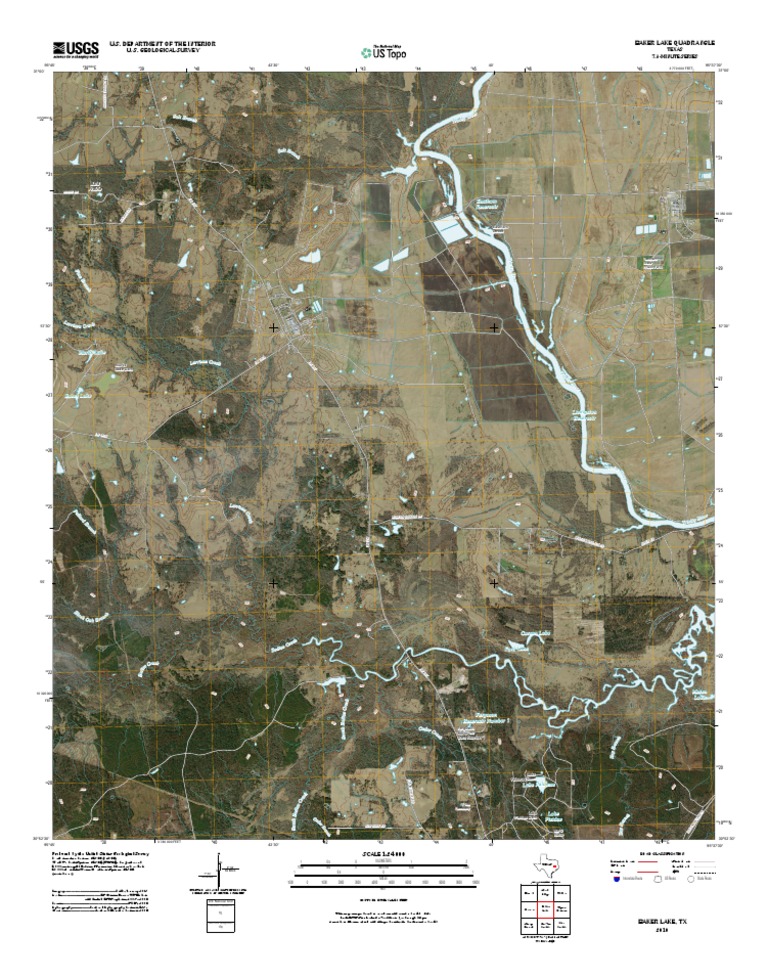 Topographic Map of Baker Lake | PDF | United States Geological Survey ...