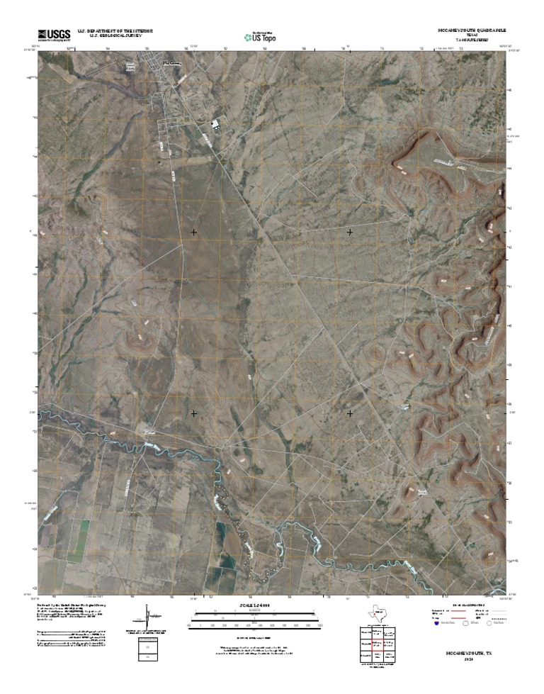 Topographic Map of McCamey South | PDF | Geomatics | Cartography