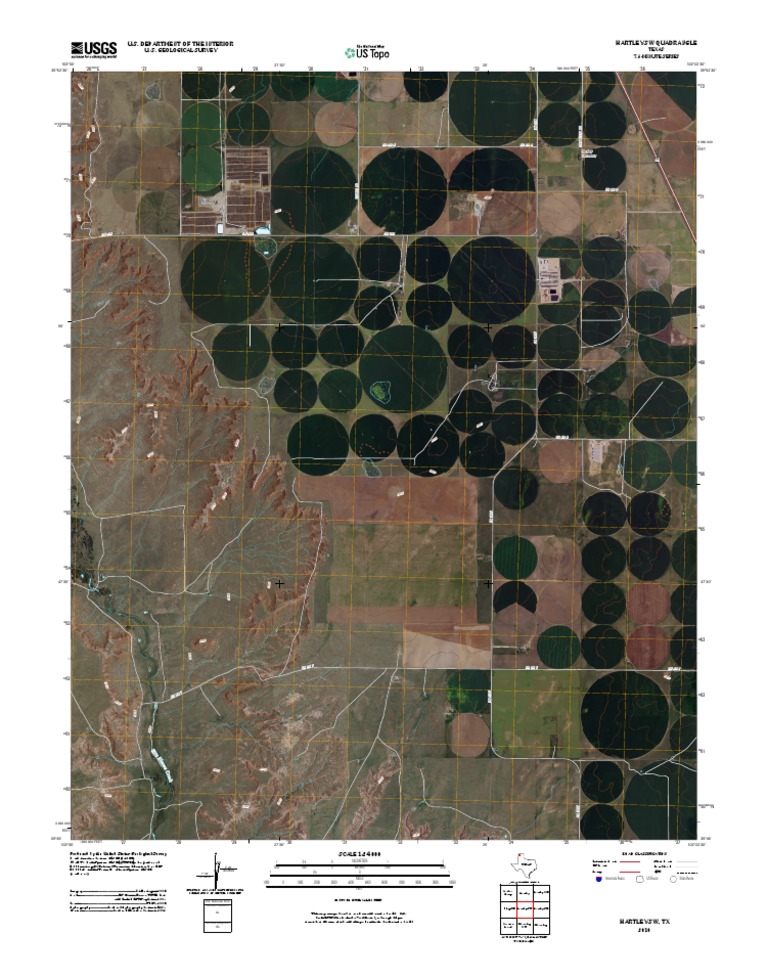 Topographic Map of Hartley SW | PDF | Geomatics | United States ...
