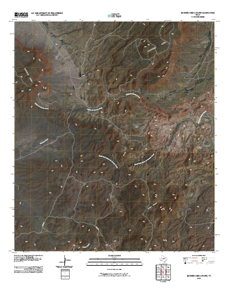 Topographic Map of Bandera Mesa South | PDF