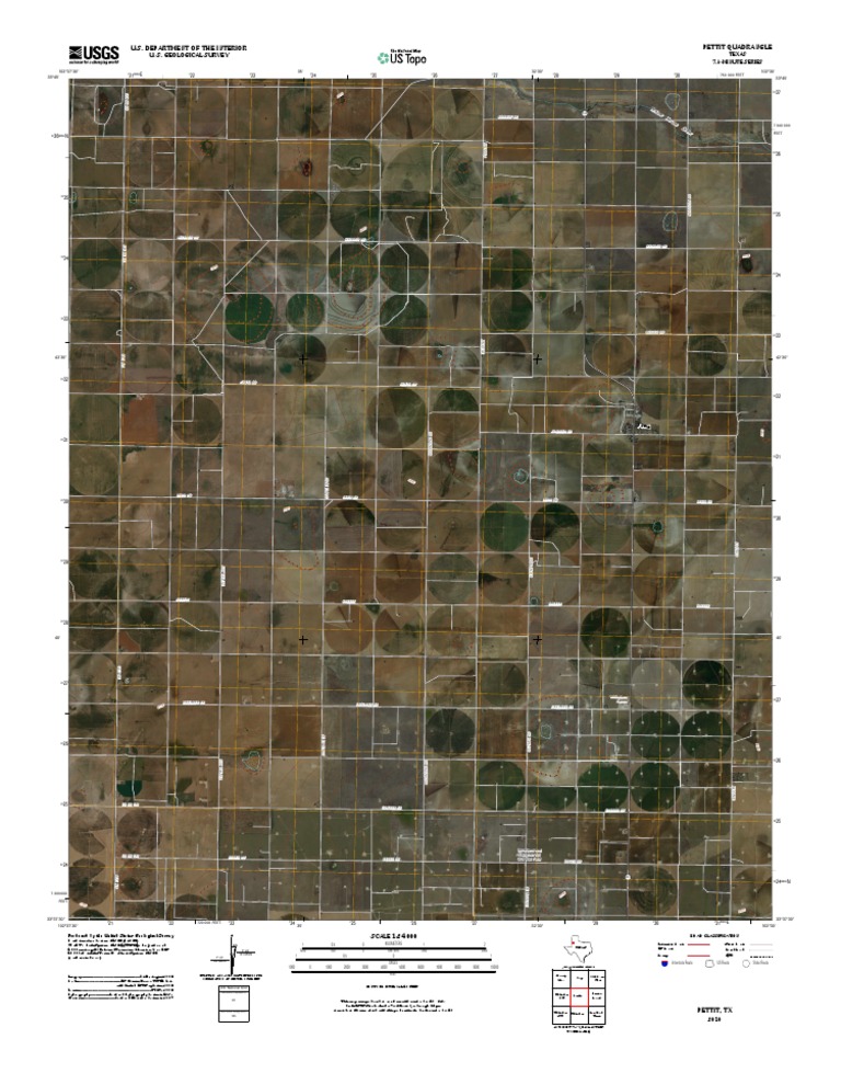 Texas Pettit Quadrangle Map 2010 | PDF