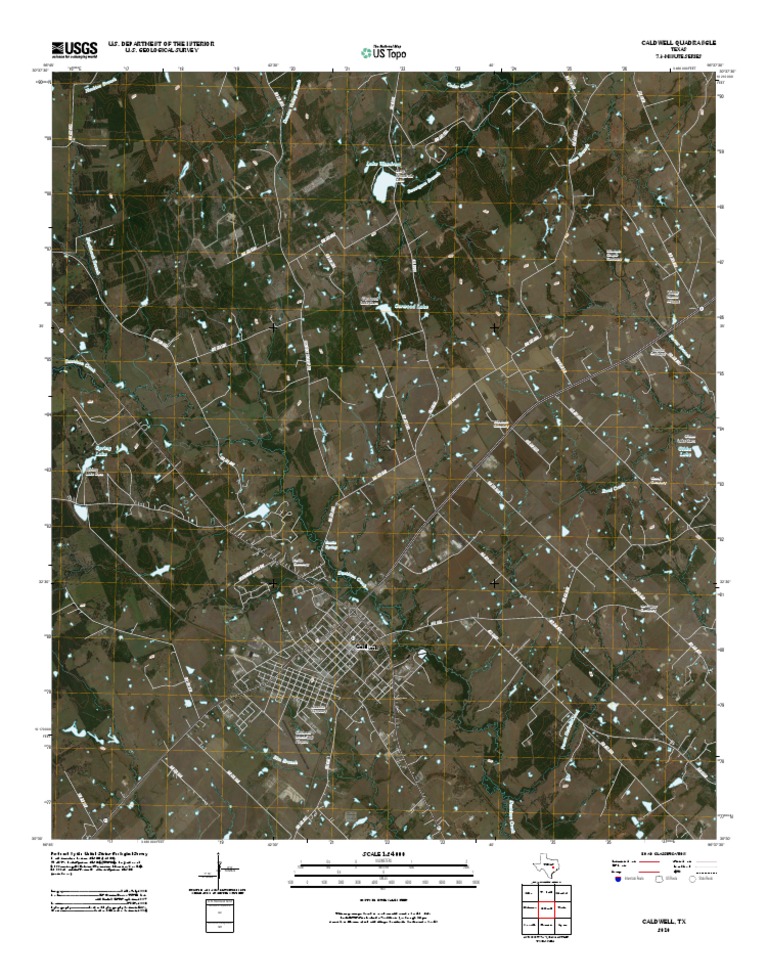 Caldwell Topographic Survey Map | PDF | Science & Mathematics
