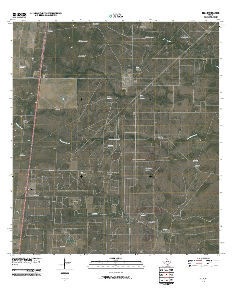 Ella, TX 7.5-Minute Quadrangle Map | PDF | Sports & Recreation | Travel
