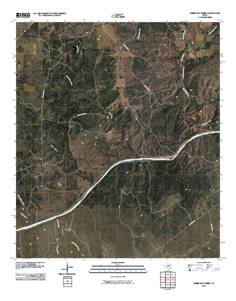 Topographic Map of Sheep Run Creek | PDF | United States Geological ...
