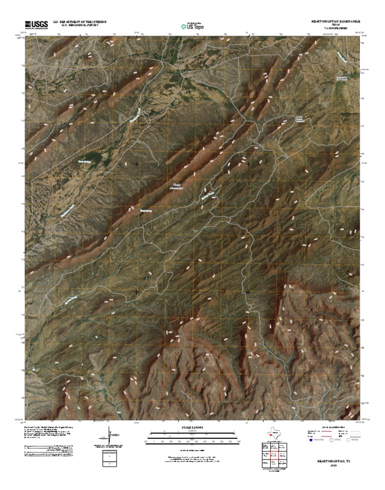 Heart Mountain TX Quadrangle Map | PDF | United States Geological ...