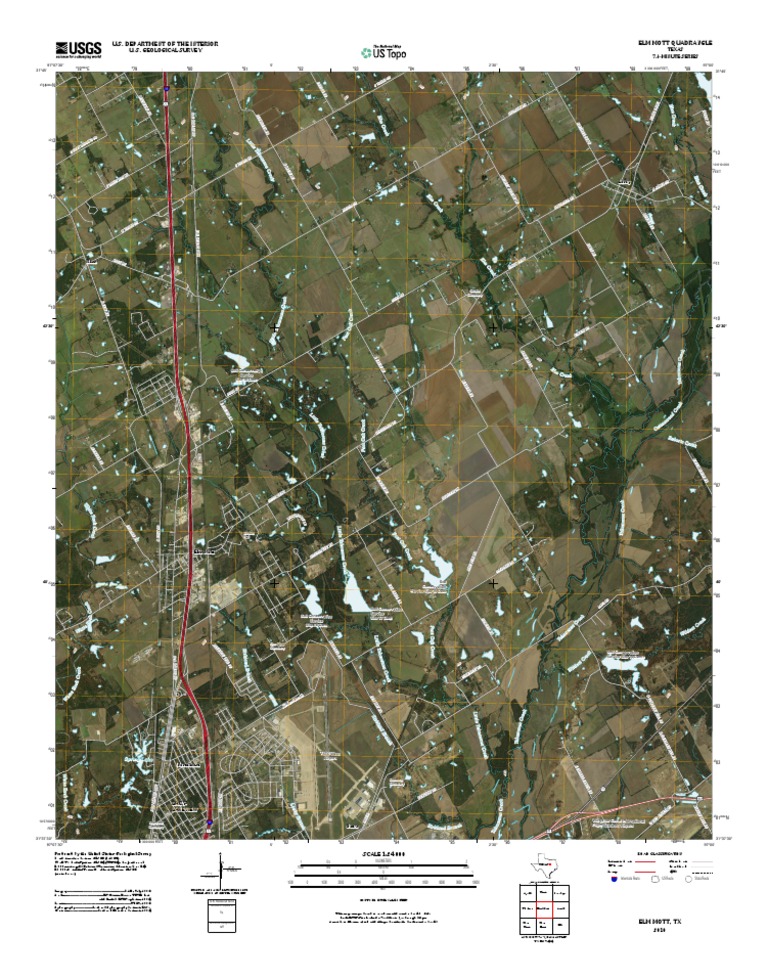 Topographic Map of Elm Mott | PDF | United States Geological Survey ...