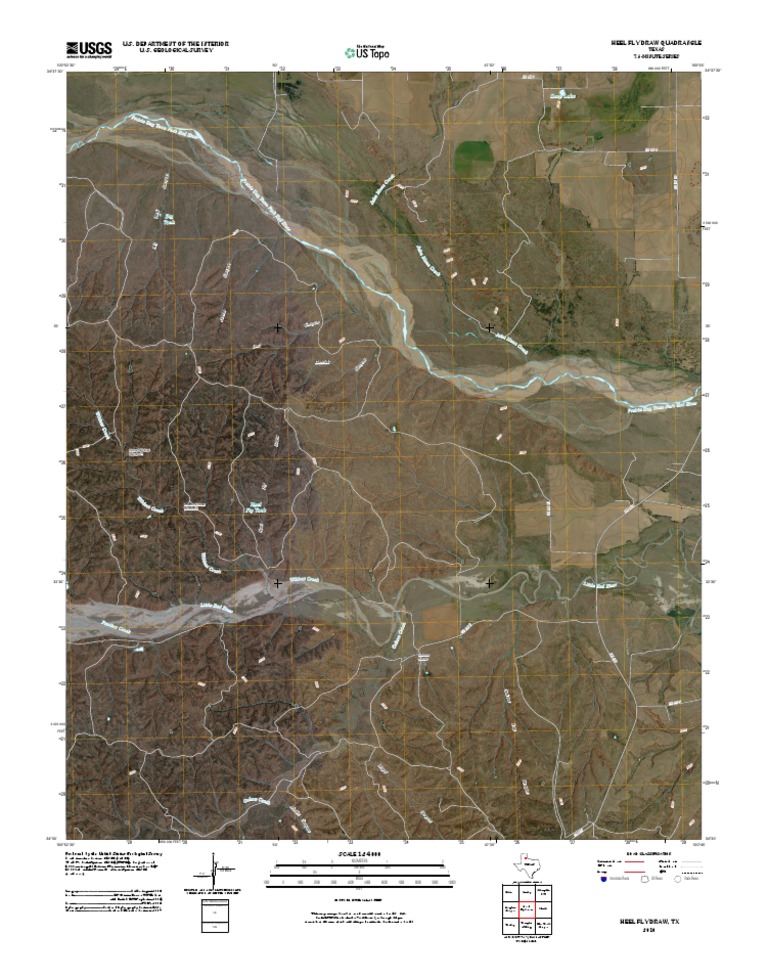 Topographic Map of Heel Fly Draw | PDF | Science & Mathematics