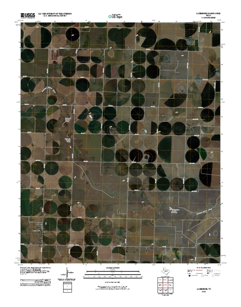 Topographic Map of Lazbuddie | PDF