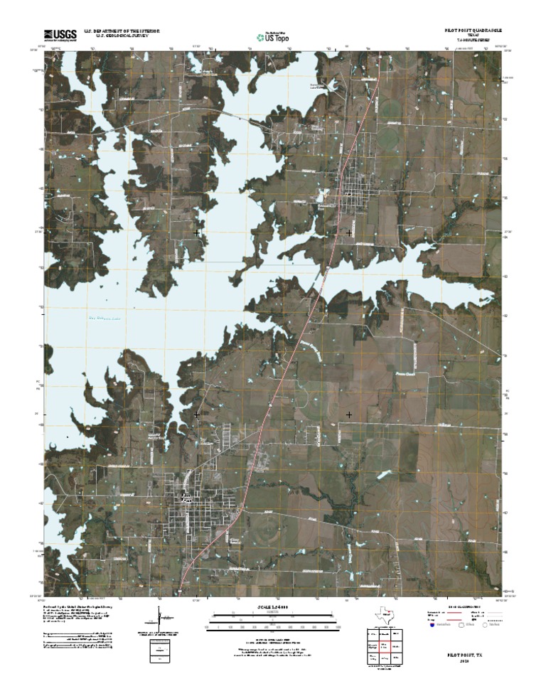 Topographic Map of Pilot Point | PDF | United States Geological Survey ...