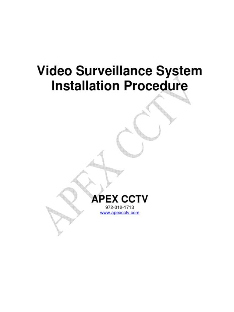 CCTV Installation Guide | PDF | Ip Address | Port (Computer Networking)