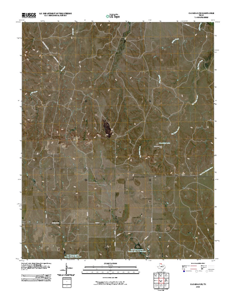 Topographic Map of Canadian SE | PDF