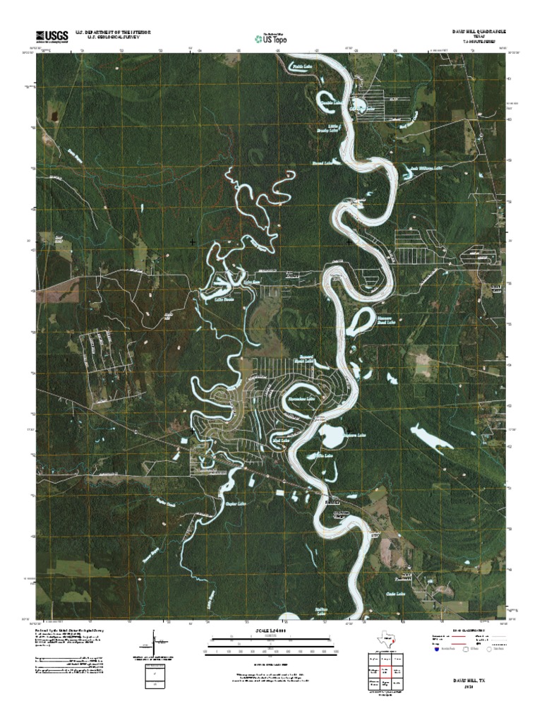 Topographic Map of Davis Hill | PDF | Land Use | Navigation