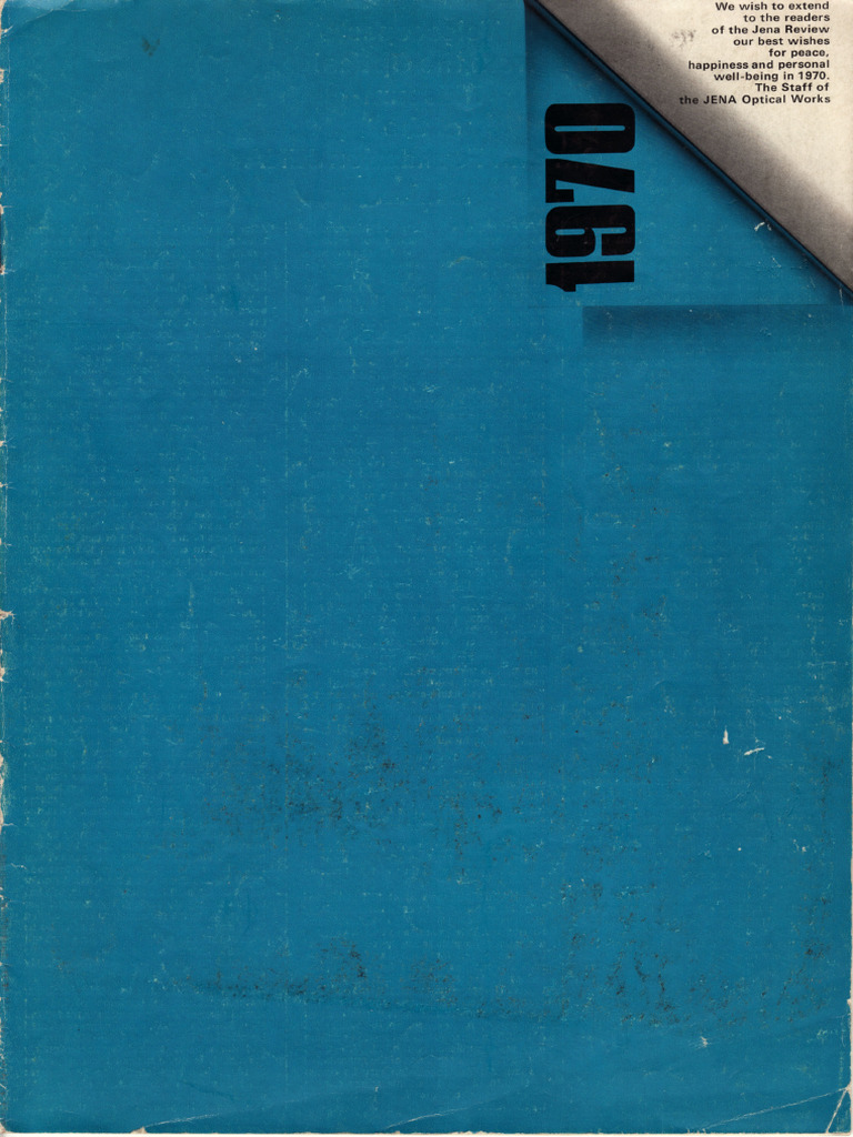 Zeiss Jena 1970 Optical Museum Brochure | PDF