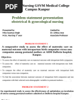 OBG Nursing Research Problem Statements | PDF | Childbirth | Obstetrics
