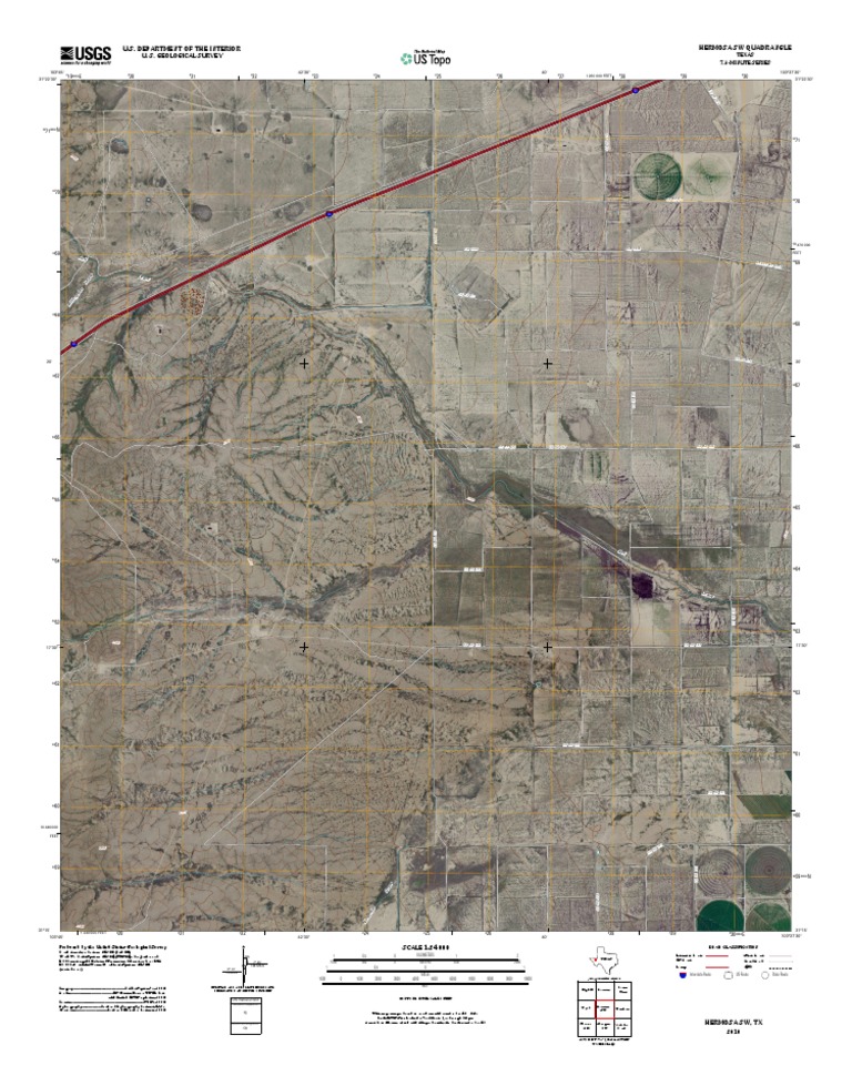 Topographic Map of Hermosa SW | PDF | Geographical Technology ...