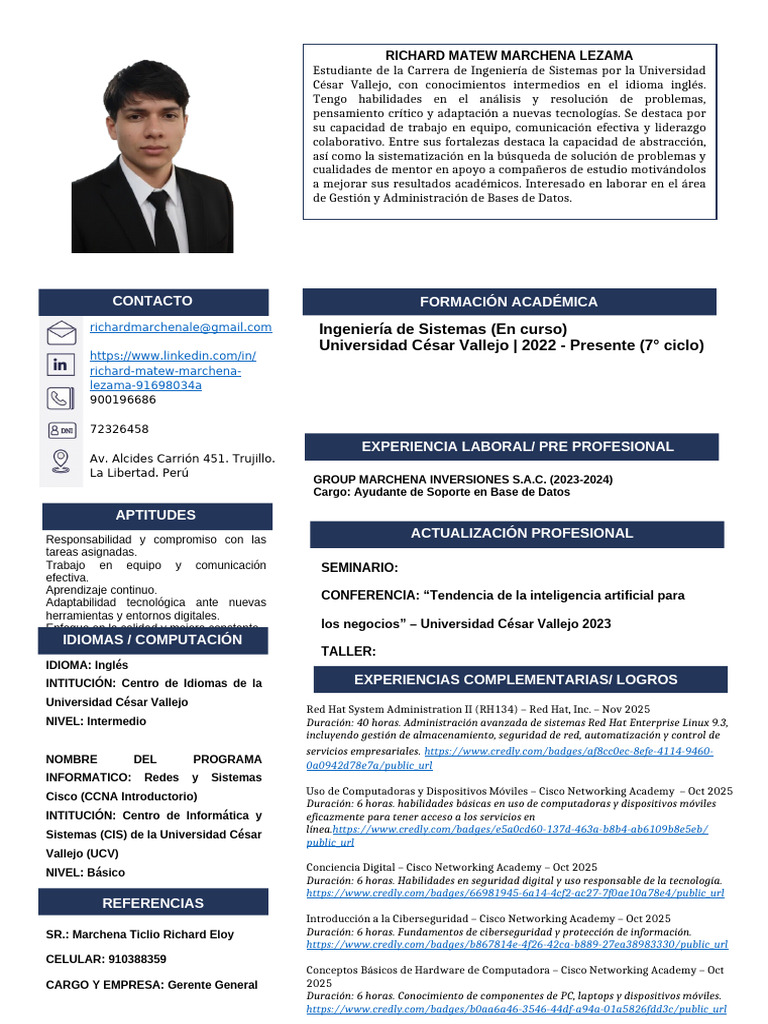Formato CV | PDF | Informática | La seguridad informática