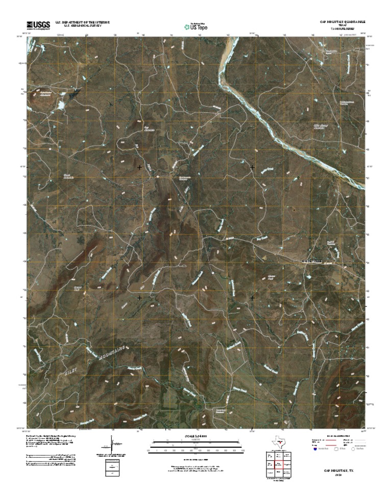 Cap Mountain Quadrangle Map, Texas | PDF | United States Geological ...
