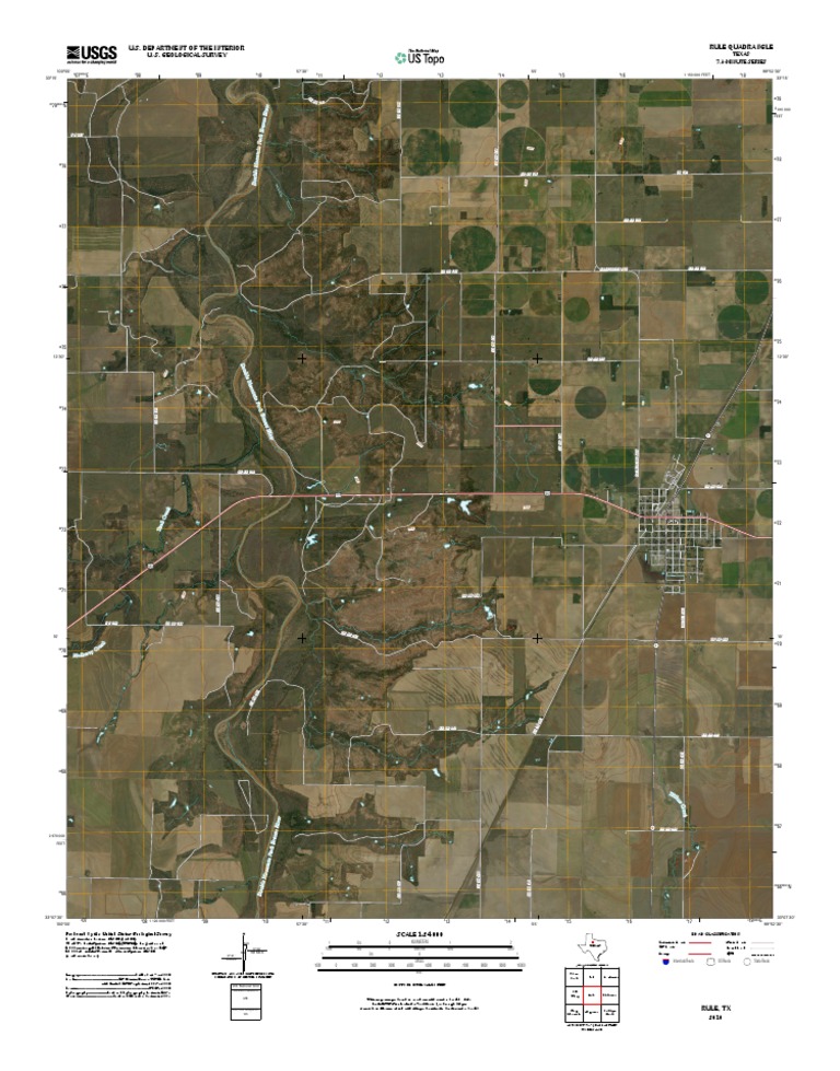 Topographic Map of Rule | PDF | United States Geological Survey | Geomatics