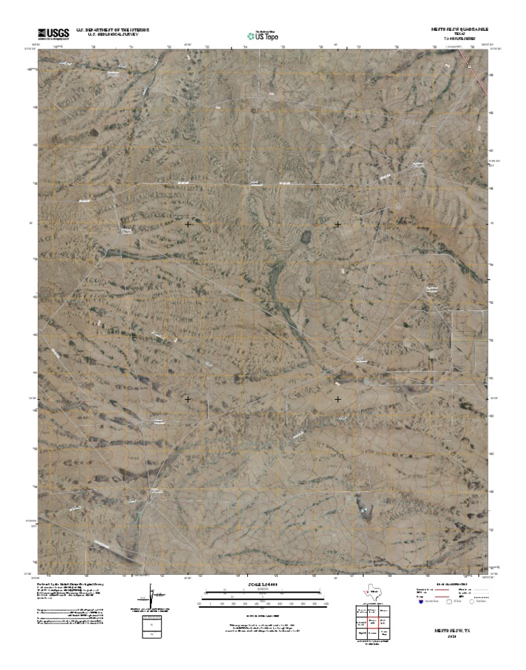 Topographic Map of Mentone SW | PDF