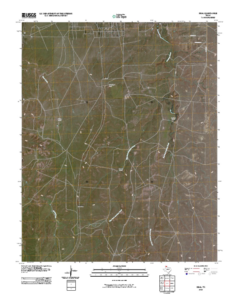 Topographic Map of Deal | PDF | Geomatics | United States Geological Survey