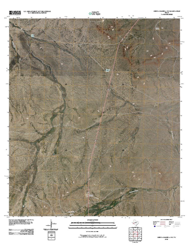 Topographic Map of Sierra Madera NW | PDF