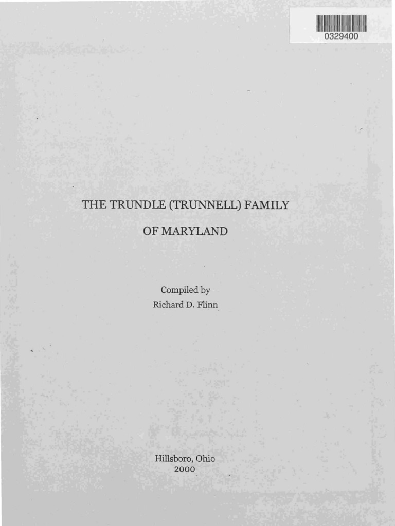 Trunnell Family | PDF | Will And Testament