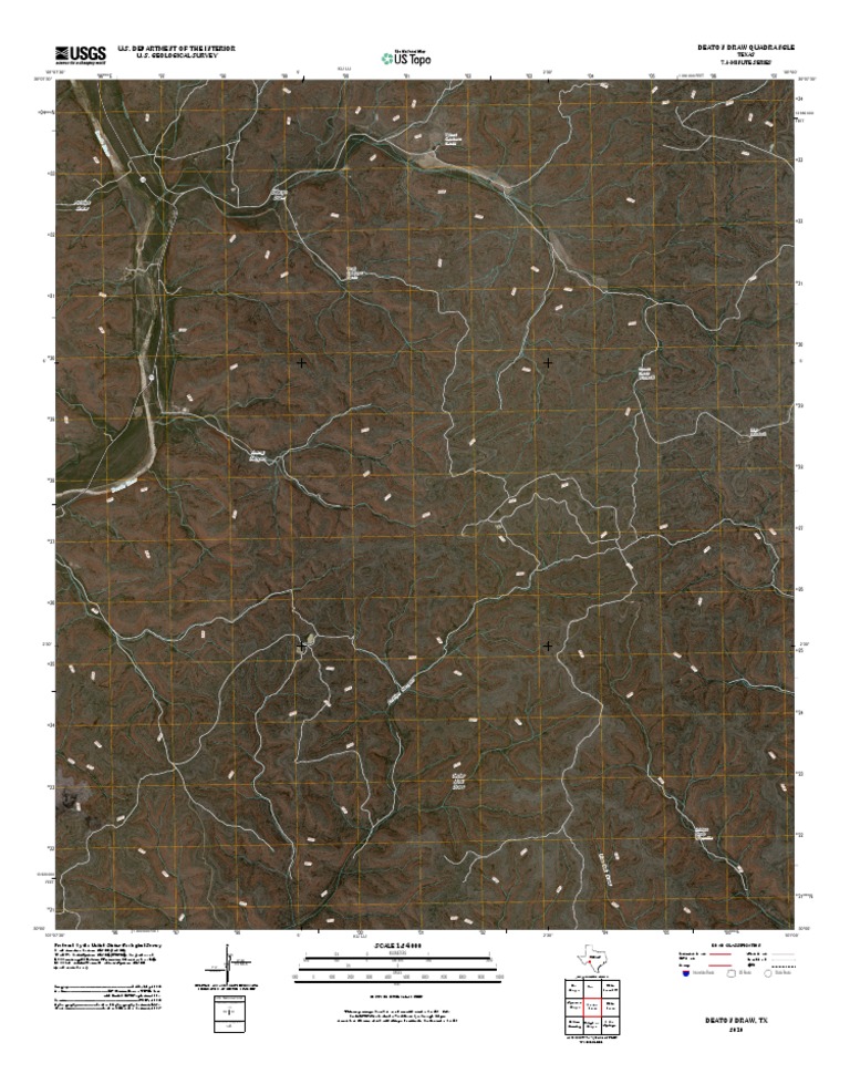 Topographic Map of Deaton Draw | PDF | United States Geological Survey ...