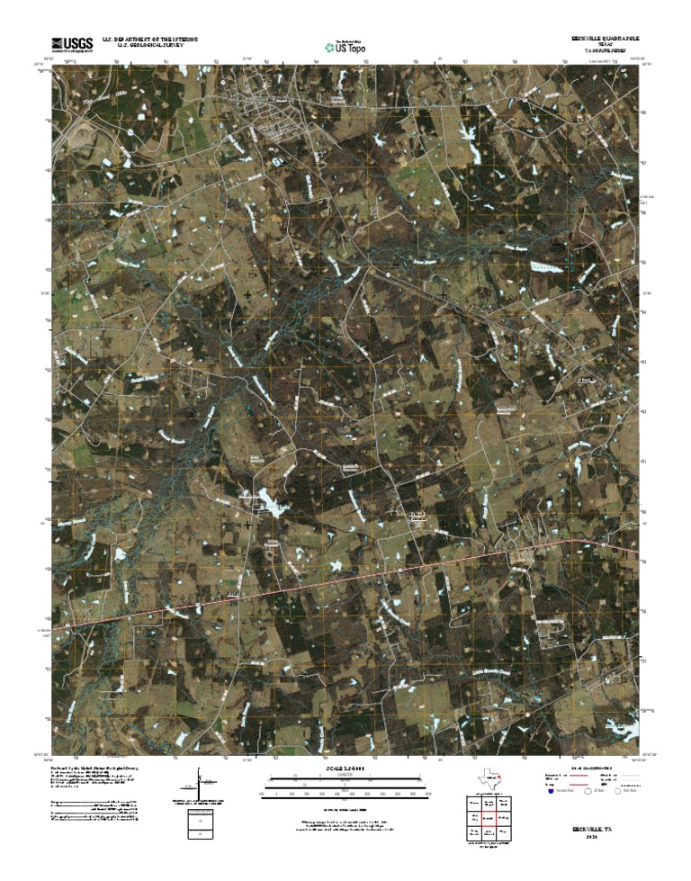 Beckville, TX 7.5-Minute Map Overview | PDF | United States Geological ...