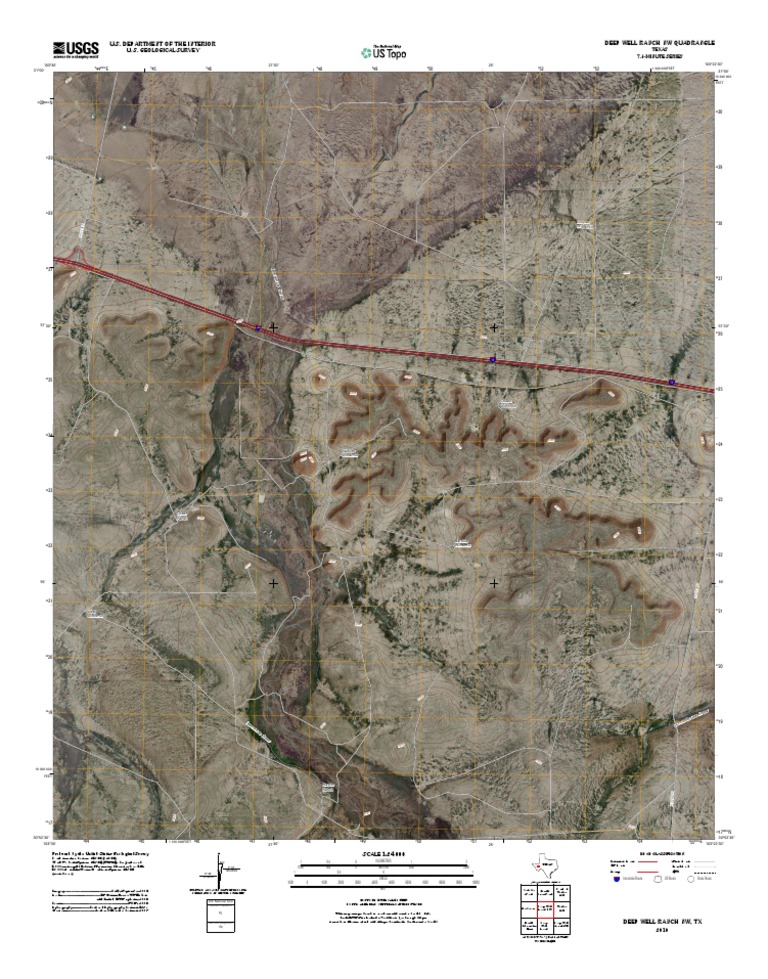 Topographic Map of Deep Well Ranch NW | PDF