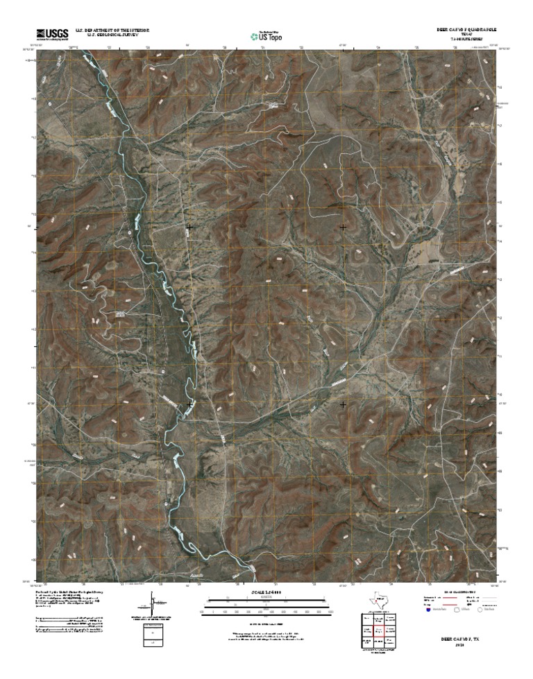 Topographic Map of Deer Canyon | PDF | United States Geological Survey ...