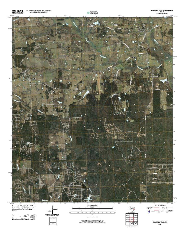 Topographic Map of Plantersville | PDF