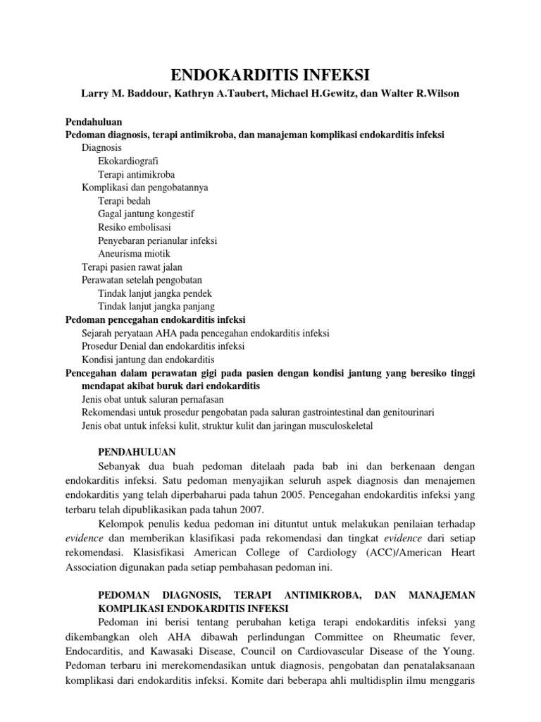 Endokarditis Infeksi | PDF
