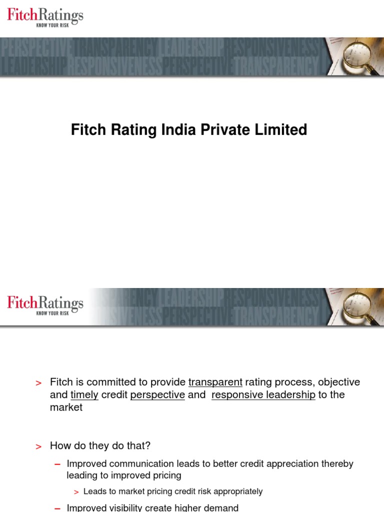 Fitch Ratings: India's Leading Credit Agency | PDF | Bond Credit Rating ...