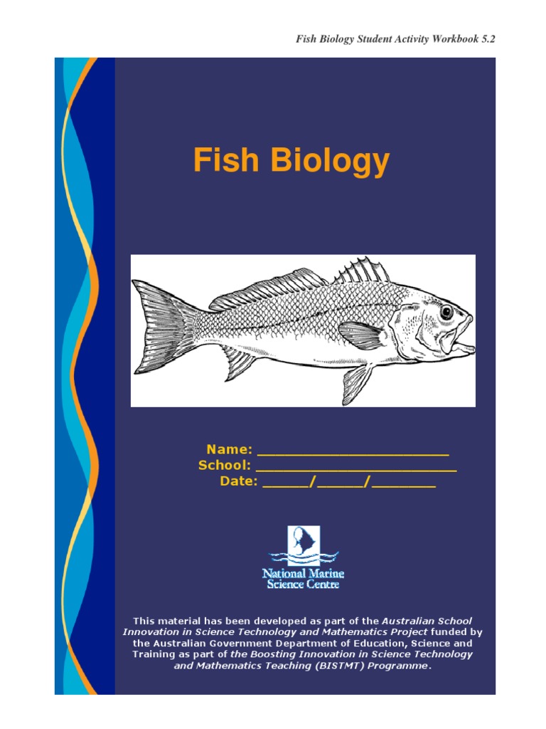 Fish Biology Activity Workbook | PDF | Organ (Anatomy) | Fish