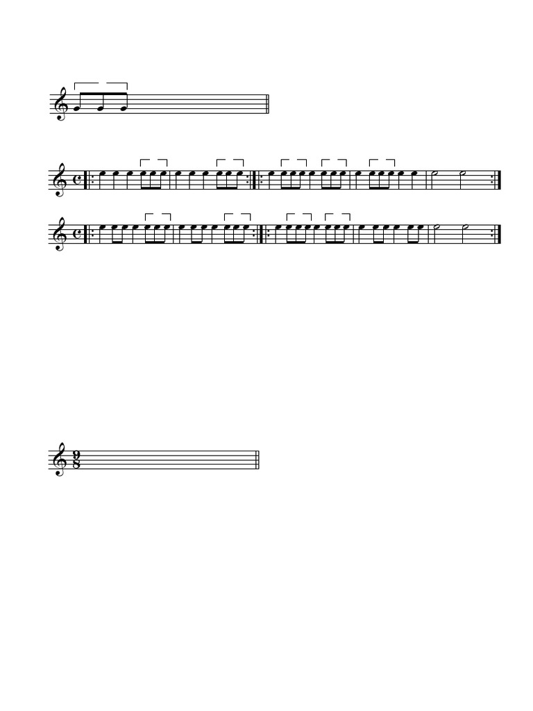 Grade 6 Sightreading | PDF | Mètre et rythme | Éléments de la musique