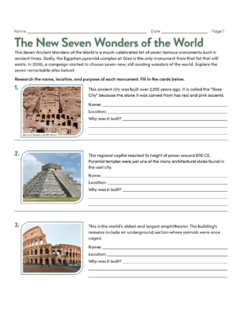 New Seven Wonders of The World | PDF