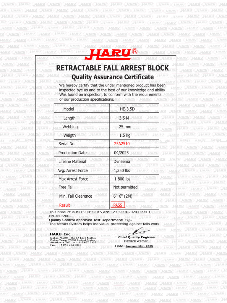 Certificado Haru2 | PDF