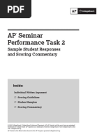 2024 AP Seminar EOC Part B Guidelines | PDF | Argument | Reason