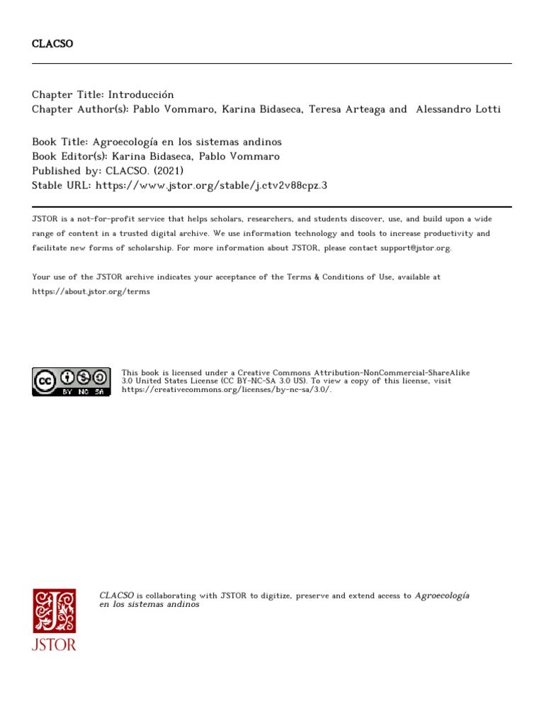 Vommaro Introduccin 2021 | PDF | Agricultura | Entorno natural