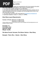 Creative Short Story Assessment Guide | PDF | Grammar | Narrative
