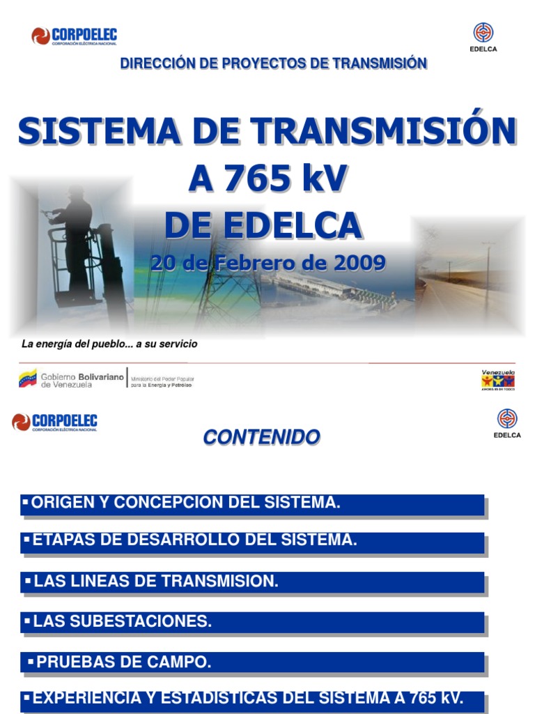 EDELCA Proyectos+de+EHV+de+Venezuela O+Sanz | PDF | Subestacion ...
