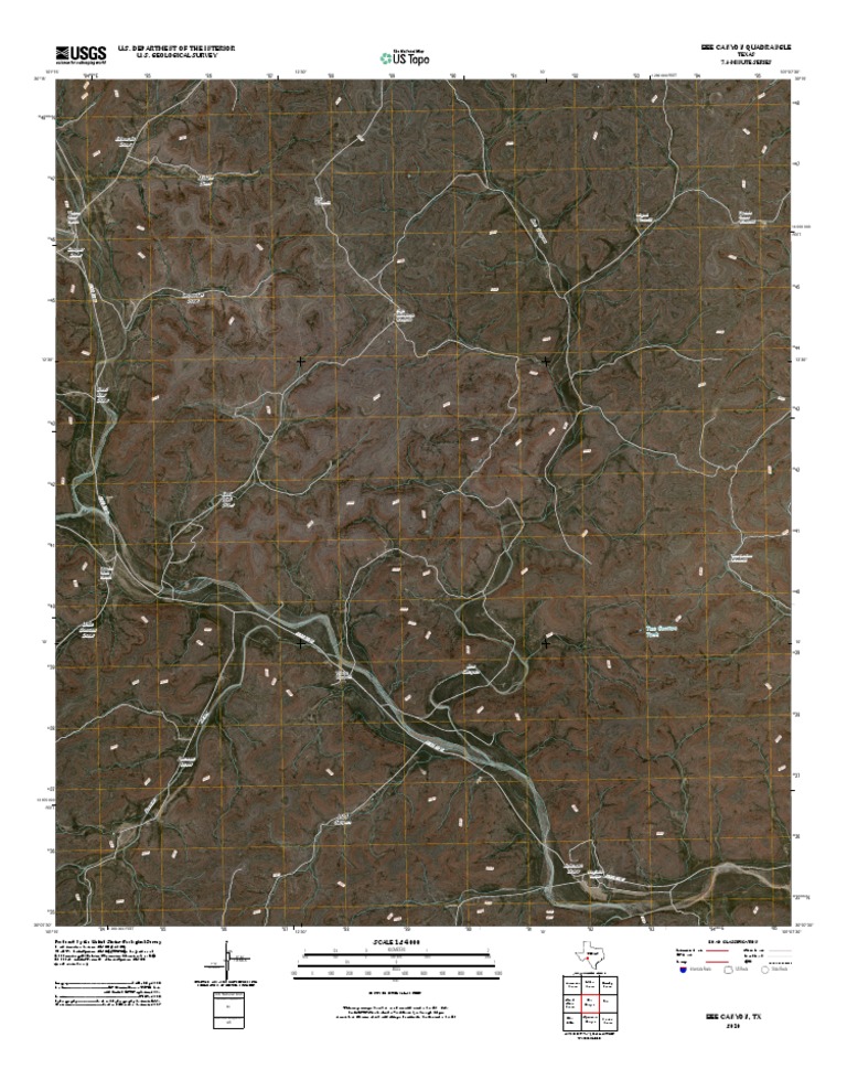 Topographic Map of Bee Canyon | PDF | United States Geological Survey ...