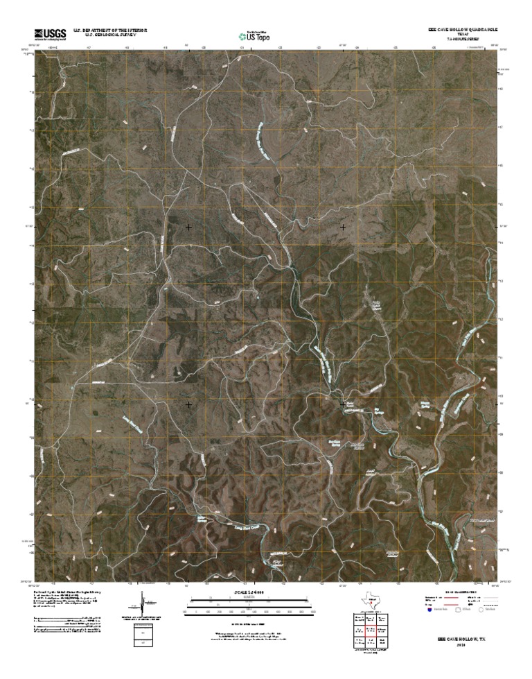 Topographic Map of Bee Cave Hollow | PDF